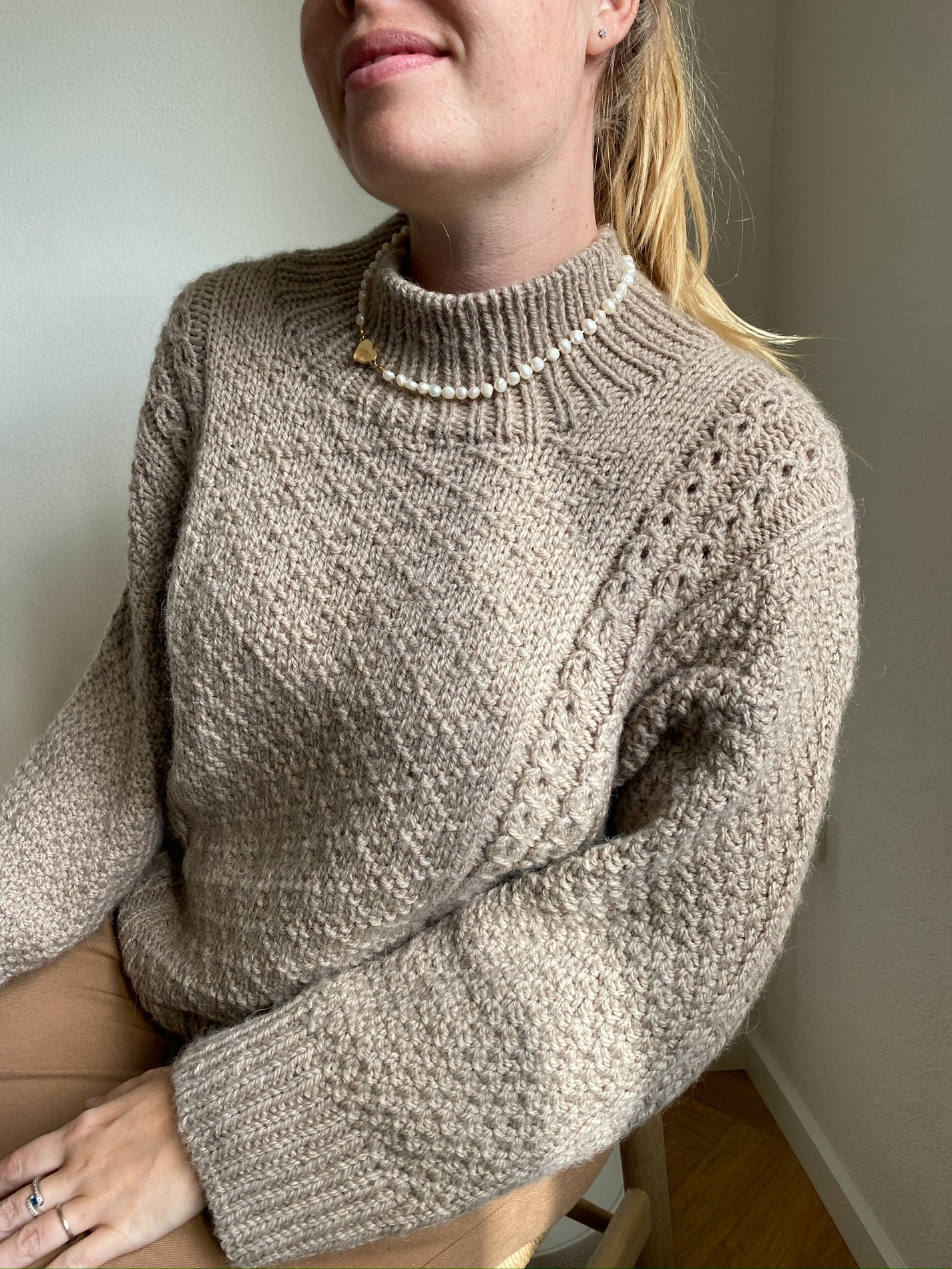 Diamond Structure Sweater – easy as knit
