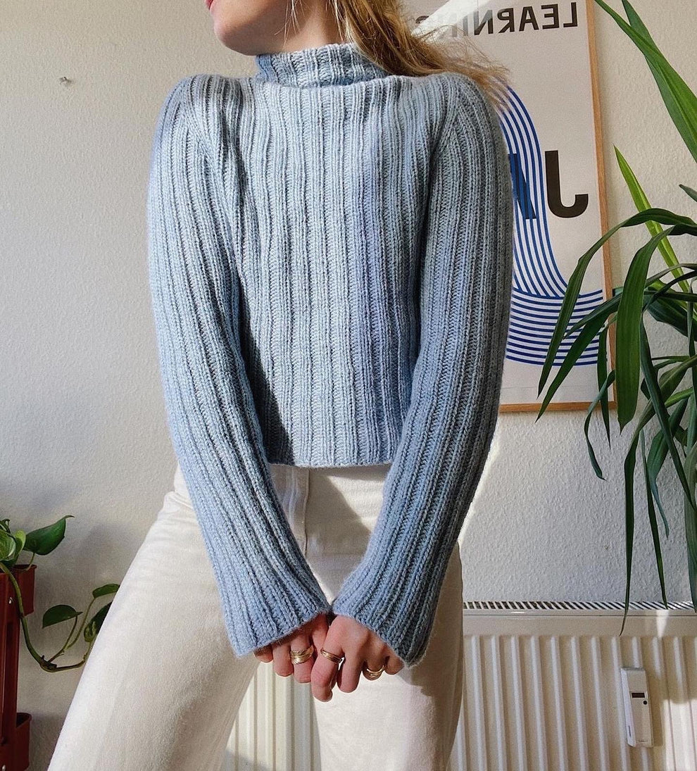 Easy Wide Rib Sweater – easy as knit