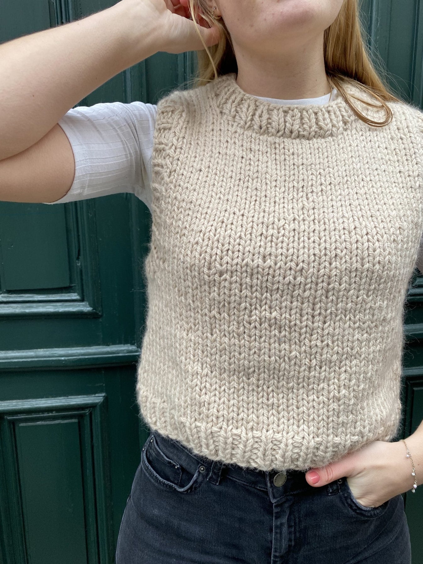 Easy Basic Vest – easy as knit