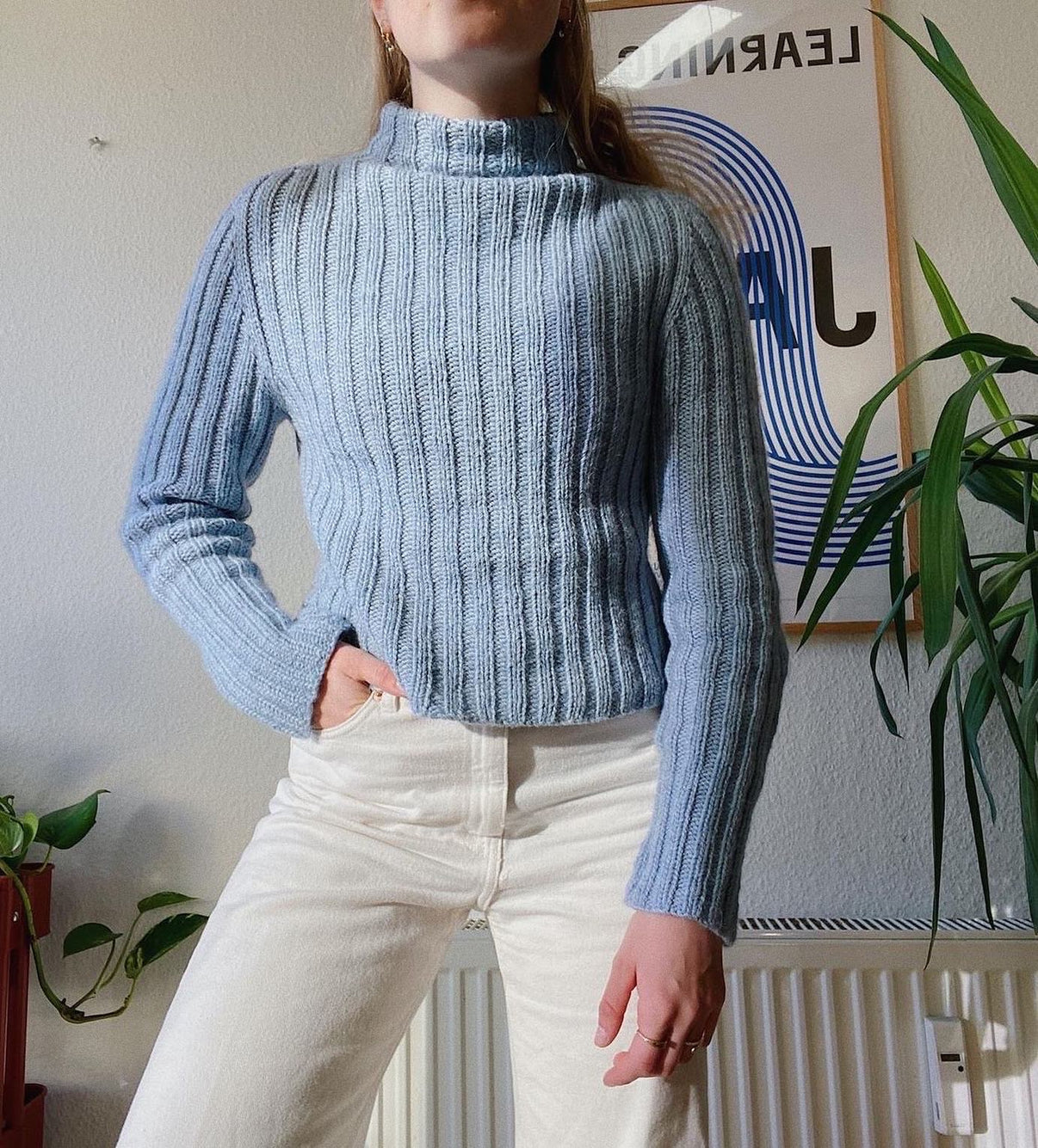 Easy Wide Rib Sweater – easy as knit