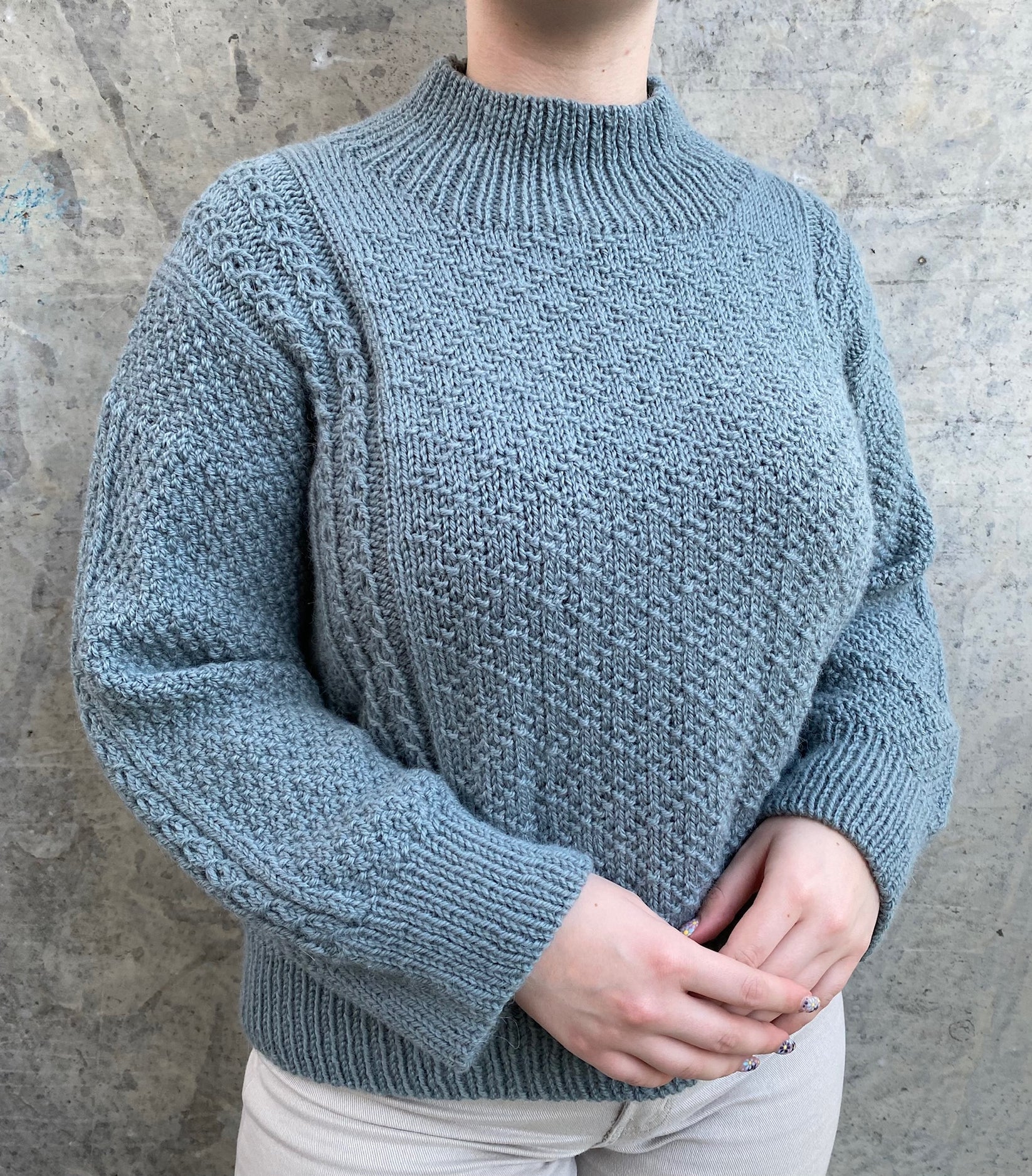 Diamond Structure Sweater – easy as knit