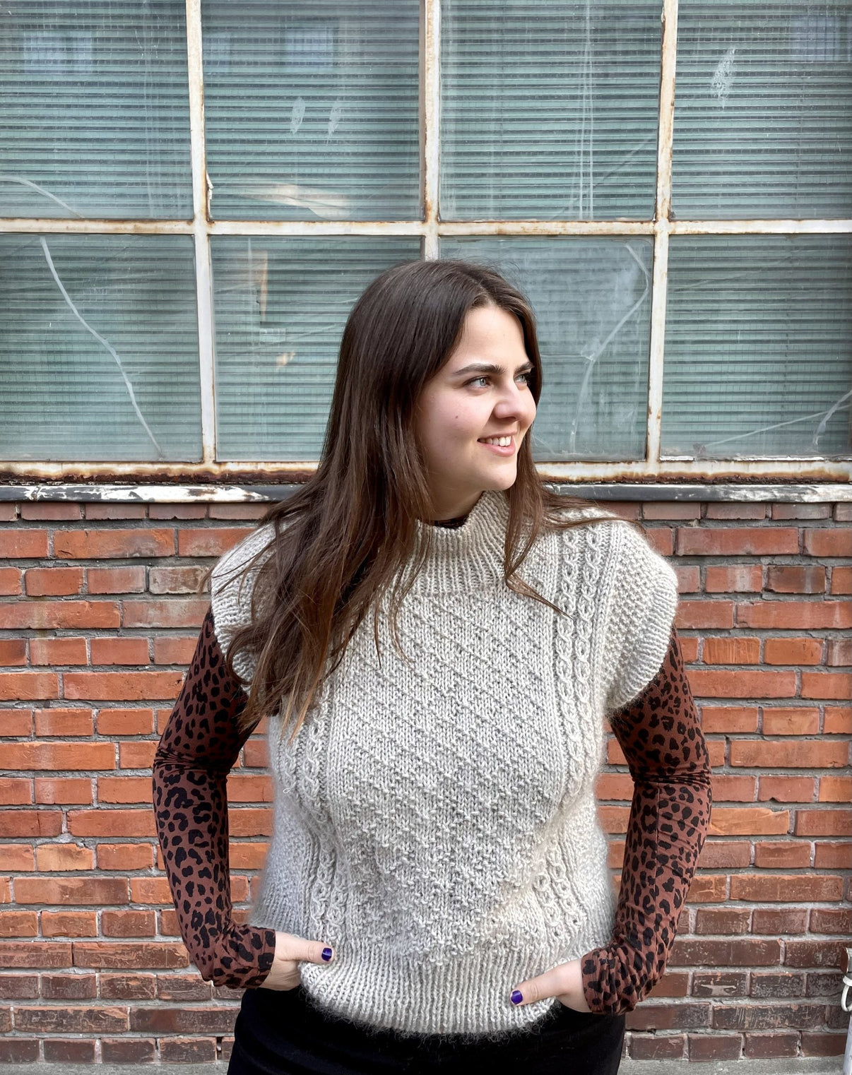 Diamond Structure Vest – easy as knit