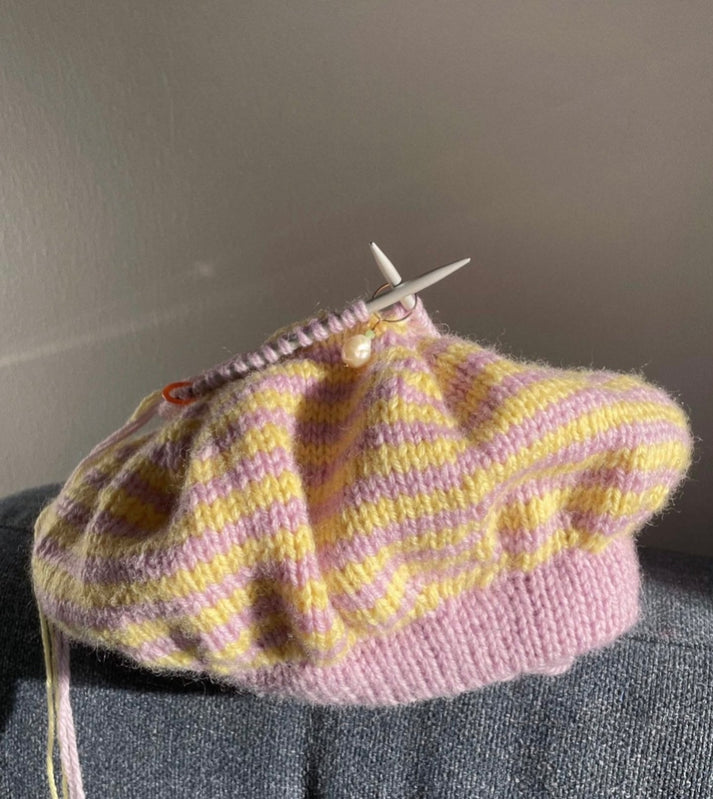 Easy Striped Beret – easy as knit