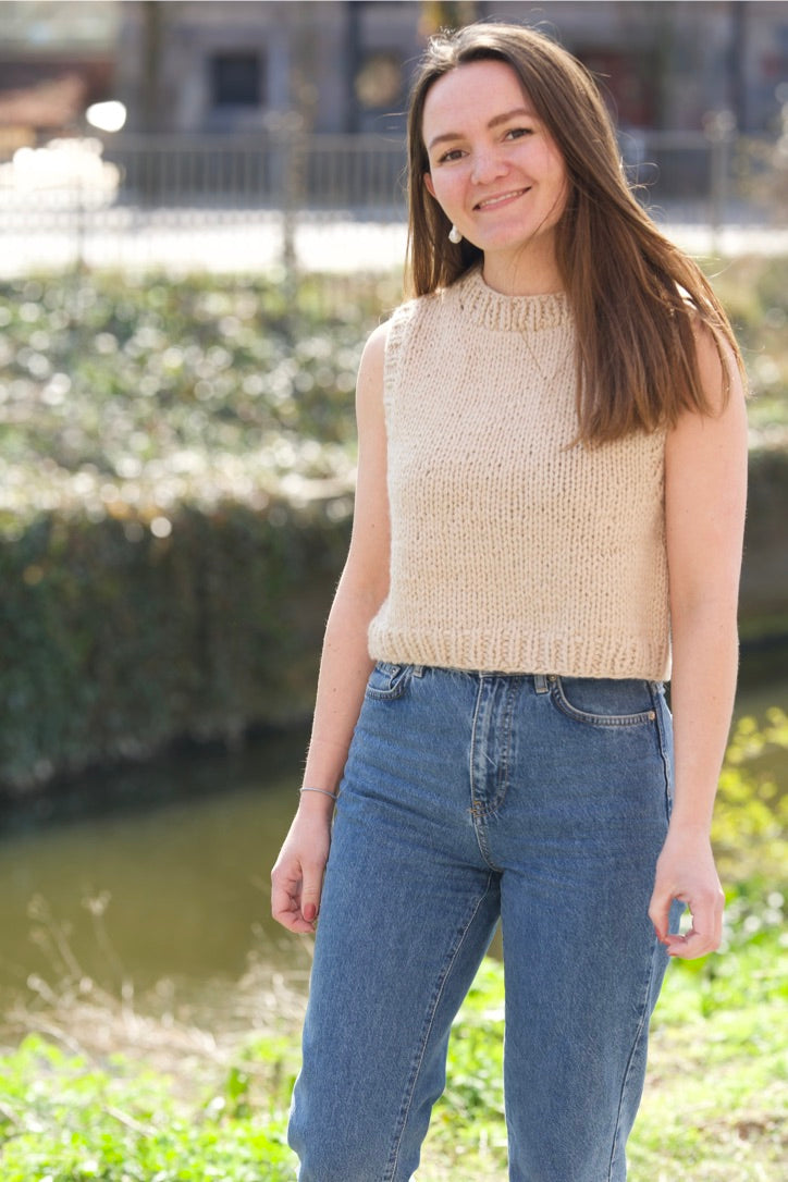 Easy Basic Vest – easy as knit